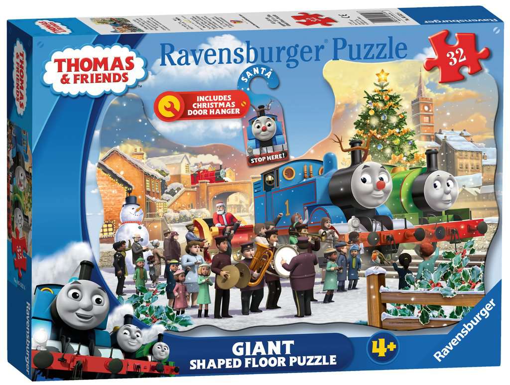 Thomas & Friends Shaped Chistmas Puzzle, 32pc with Door Hanger ...